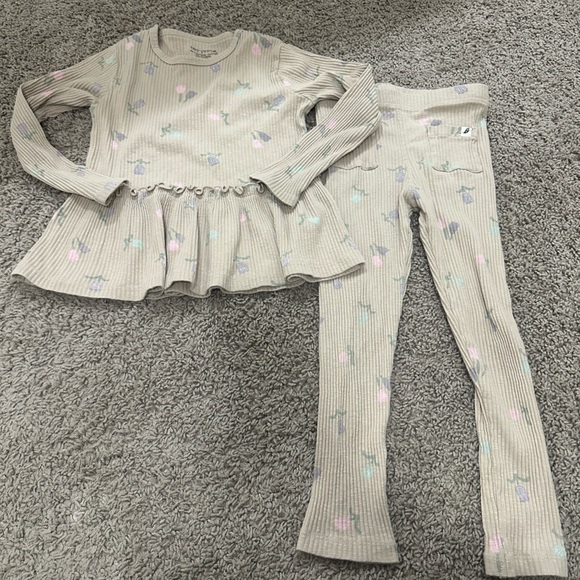 H&M | Matching Sets | Easy Peasy Little Girls Matching Tulip Floral Set ...